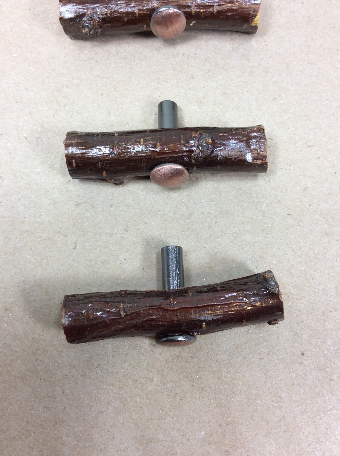 Real Twig Drawer Pulls Set of 4 Branch Wood Knobs - Etsy