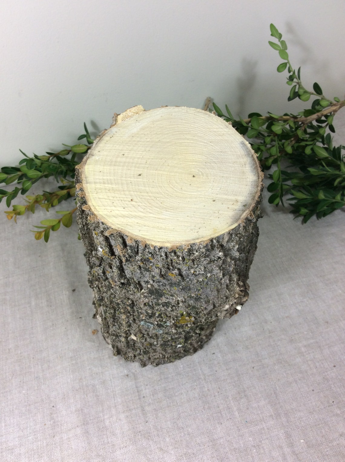 8 Tall X 4 Diameter Log Pillar Woodland Floral | Etsy