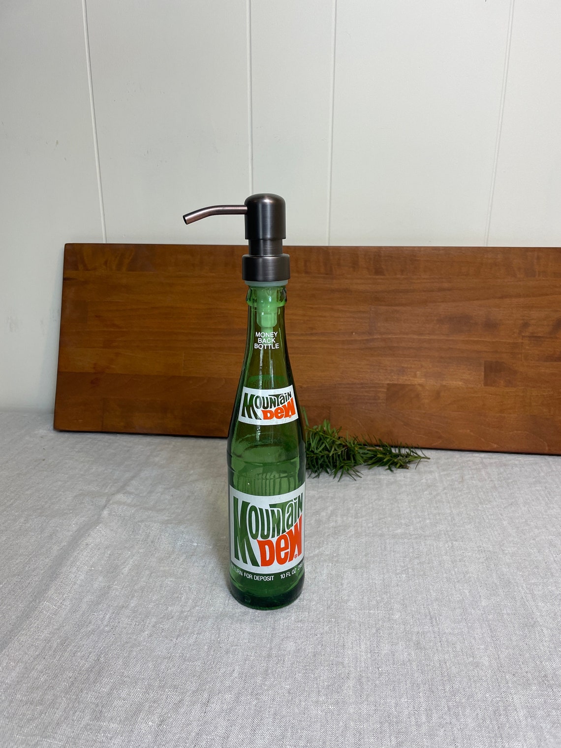 Mt. Dew Mountain Cola Soda Bottle Soap Dispenser Bathroom Kitchen Pump ...
