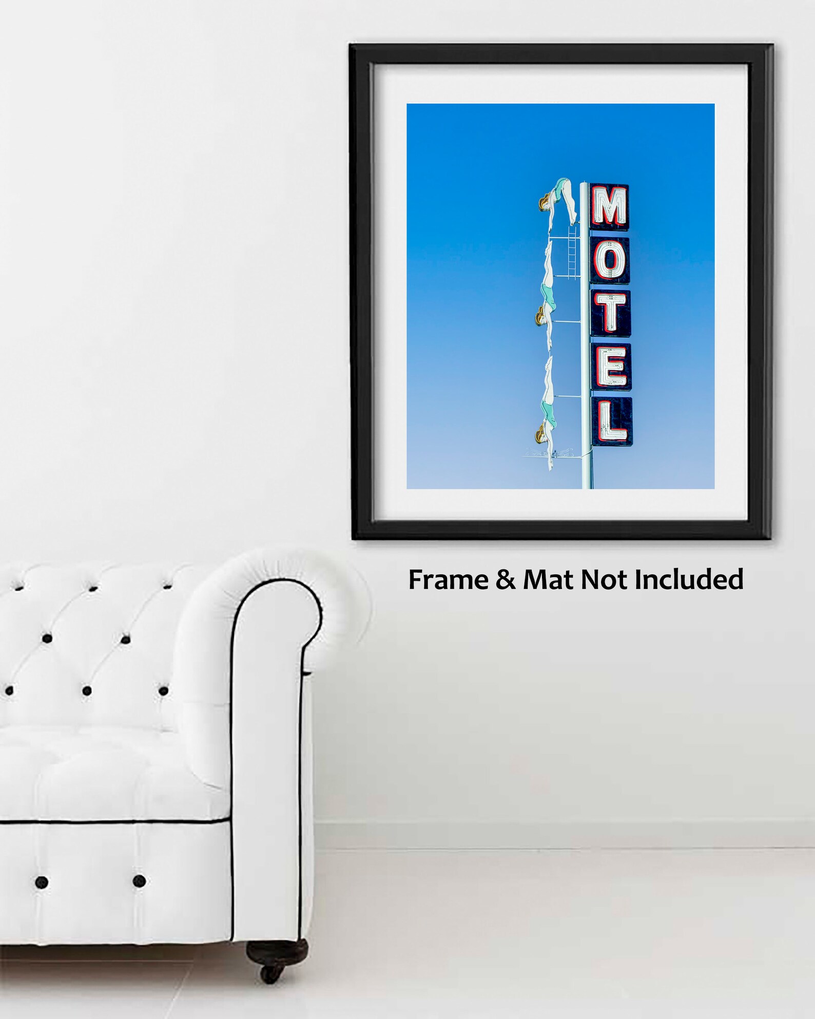 Mesa Diving Girl Retro Neon Sign Photo, Vintage Motel Sign, Starlight ...