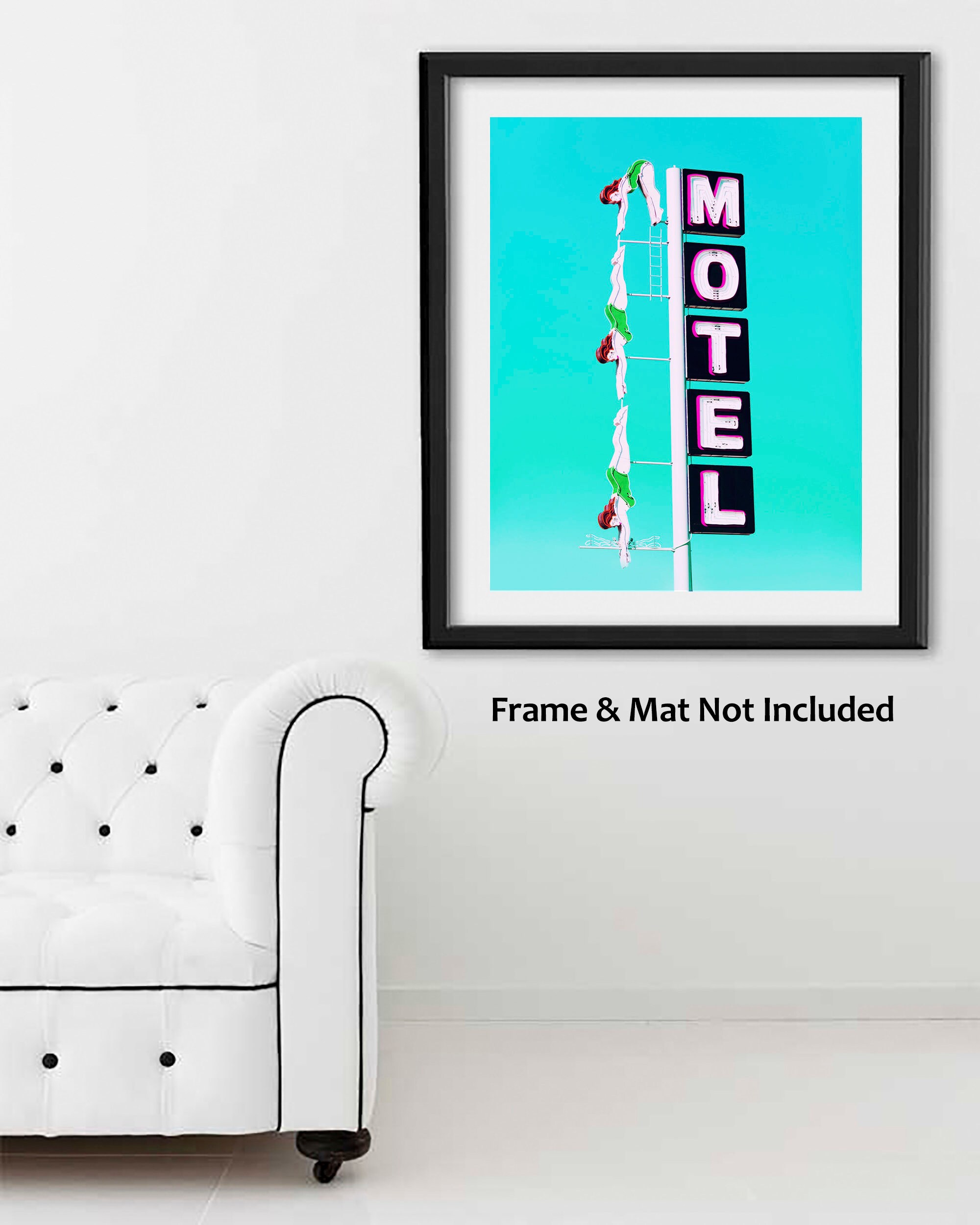 Starlite Motel Sign Photo, Diving Girls Sign, Swimmer Neon Sign ...