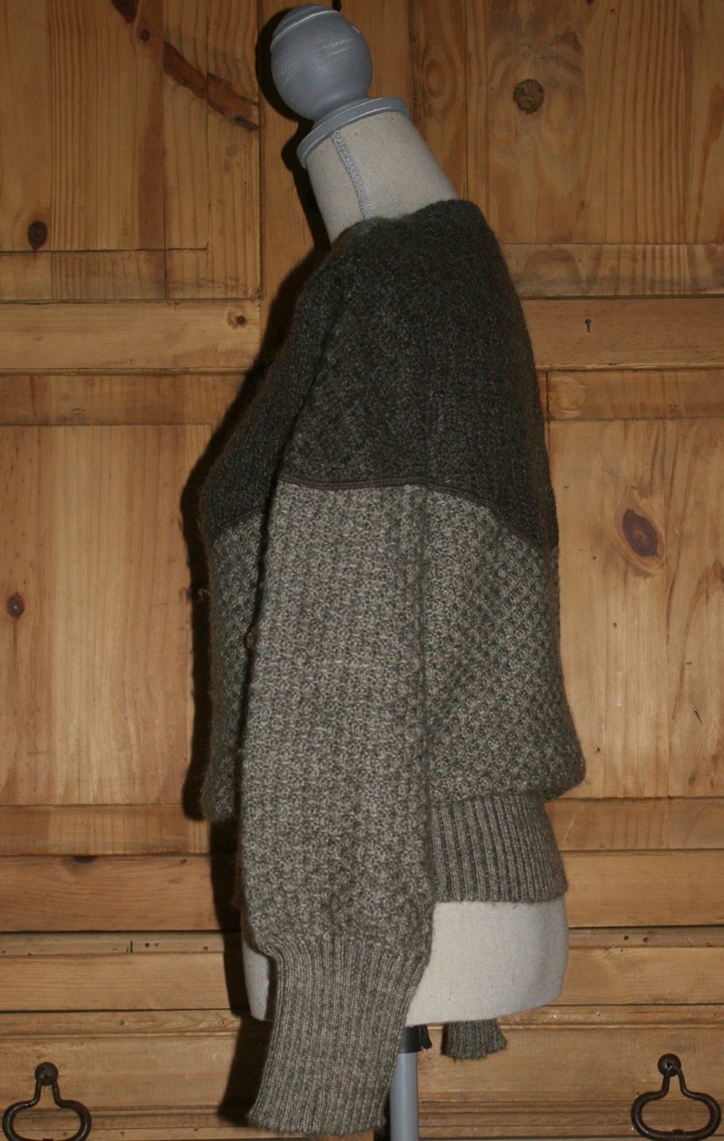 CLEO & PAT Vintage 80's Designer Italian Gray Mohair Long Sleeve Wool ...
