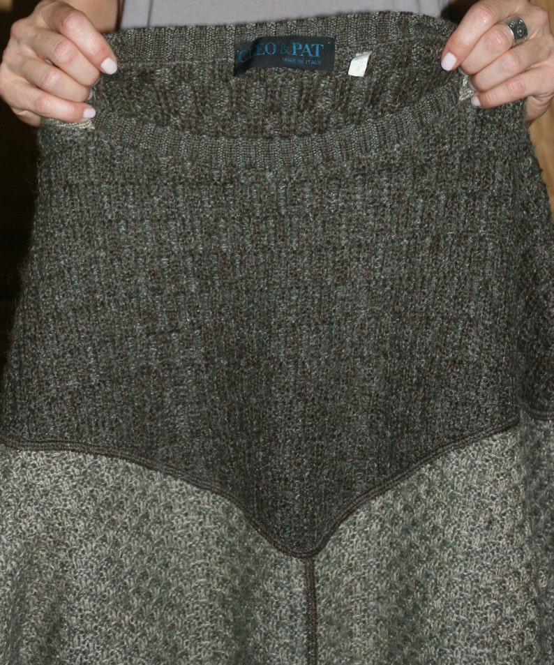 CLEO & PAT Vintage 80's Designer Italian Gray Mohair Long Sleeve Wool ...