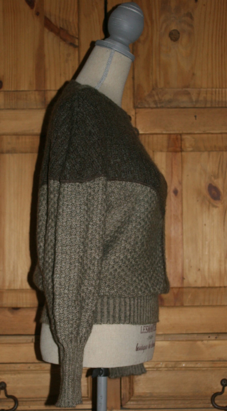 CLEO & PAT Vintage 80's Designer Italian Gray Mohair Long Sleeve Wool ...