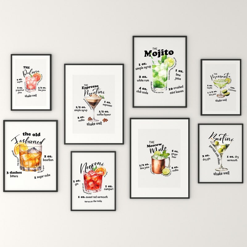 Cocktail Art - Etsy