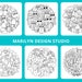 A Bundle of Coloring Pages - Doodles - Mandala - Etsy
