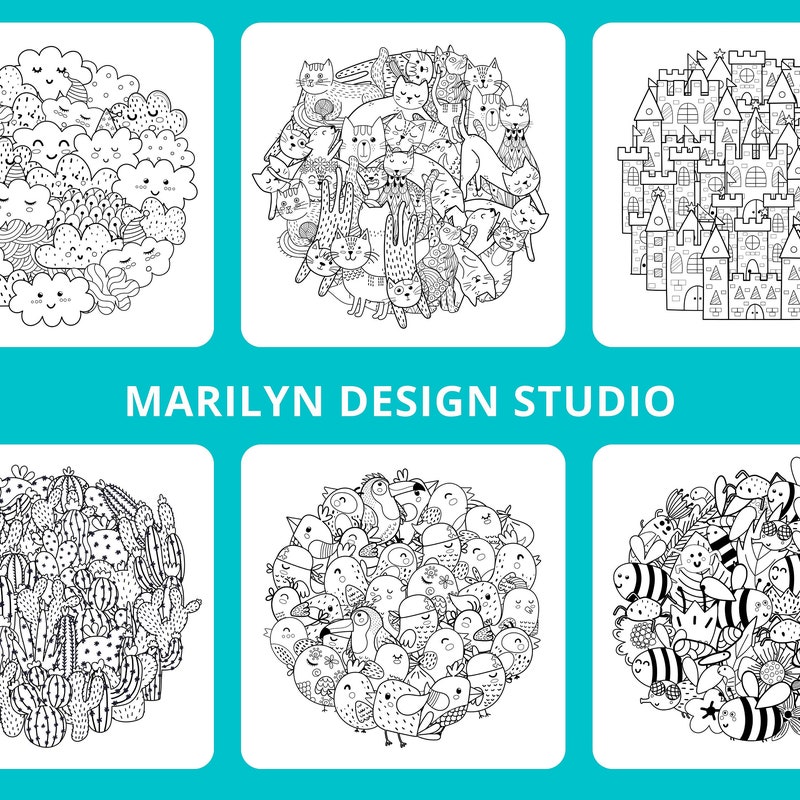 Mandala Bundle Coloring - Etsy