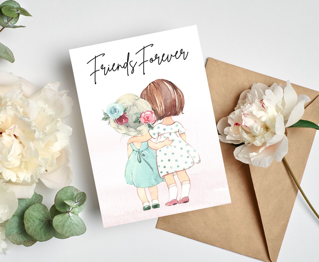 Friends Forever Card, Last Minute Instant Downloadable Card - Sister or ...