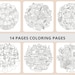 A Bundle of Coloring Pages Doodles Mandala - Etsy