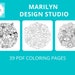 A Bundle of Coloring Pages - Doodles - Mandala - Etsy