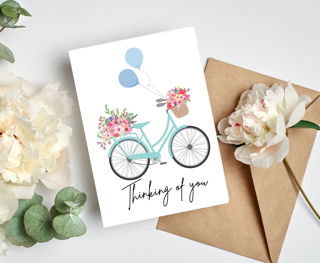 Thinking of You Digital Card, Last Minute Instant Downloadable Card ...