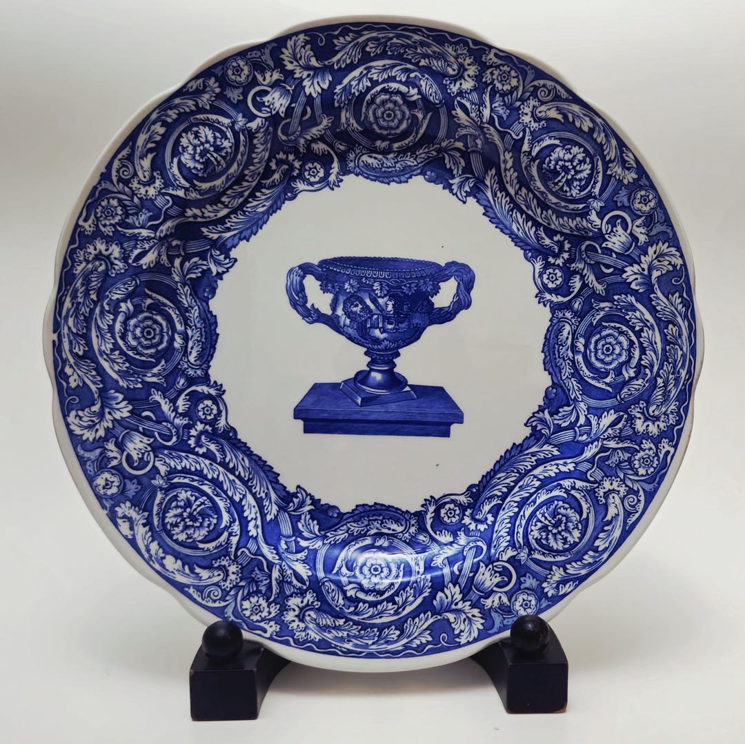 Vintage Spode Blue Room Collection 'warwick Vase' Dinner Plate, Made in ...