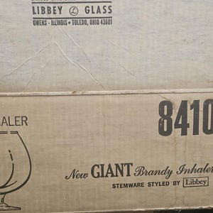 Libbey Glass Brandy Snifters / Inhalers 32oz #8410 - a Pair - Etsy