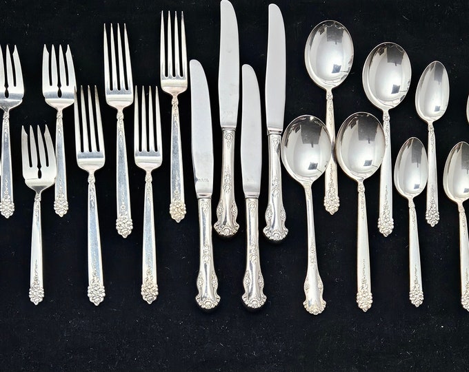 1940s National Silver Co. King Edward Silverplate Flatware - 20 Piece ...