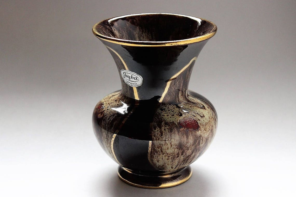 German Pottery Jasba Keramik Vase Numbered 235/12 Circa 1960s - Etsy