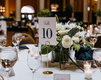 Navy Blue Wedding Table Numbers - Etsy