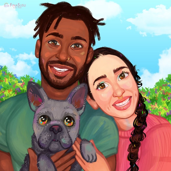 Art & Collectibles Custom hand drawn digital drawings Digital Drawing ...