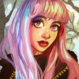 Personalized Digital Portrait 1 Person. Personalized Hand Drawn ...