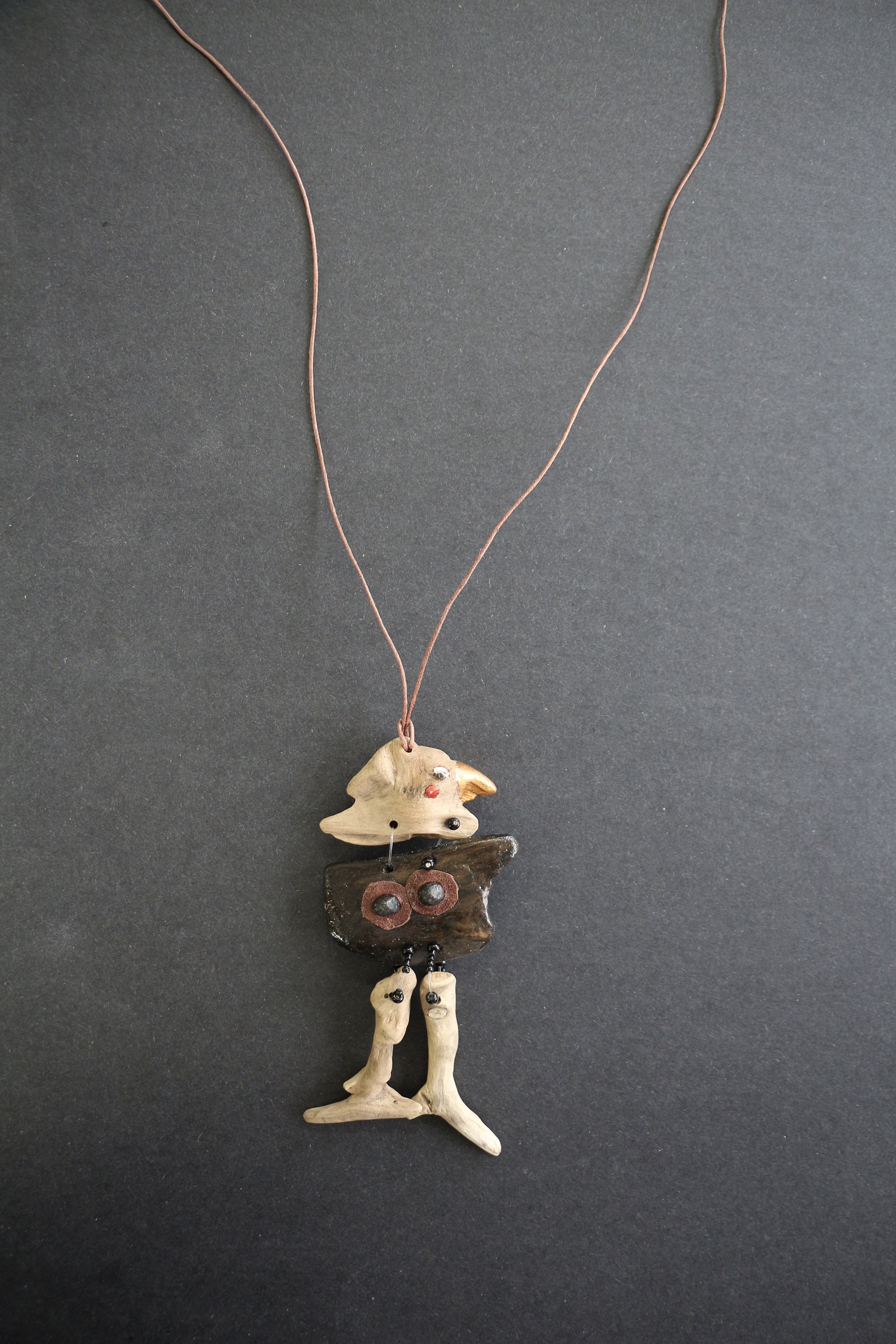 Collar vudú, pieza única (altura 7 cm) - Etsy España