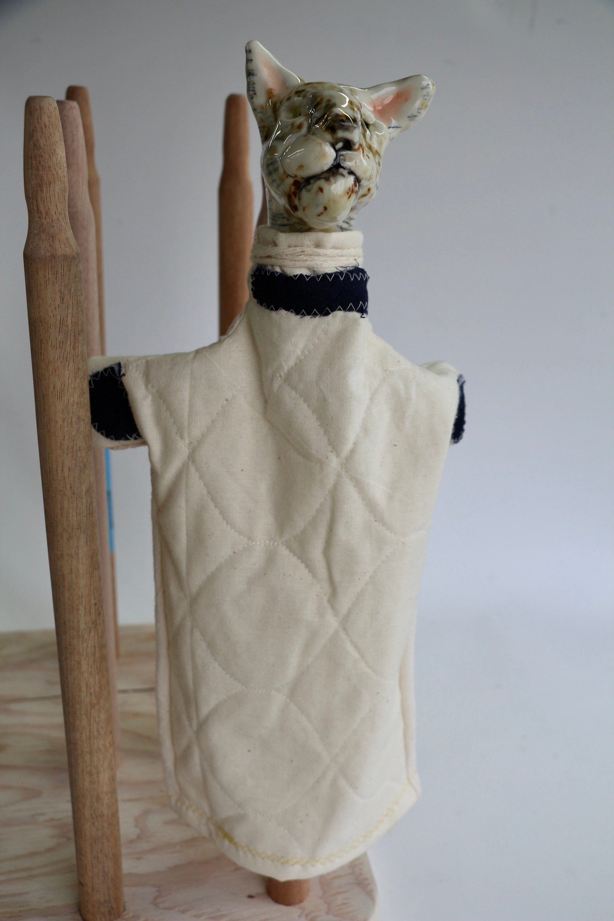 Marionette Hand Puppet Hand Puppet Porcelain Head Fairy - Etsy