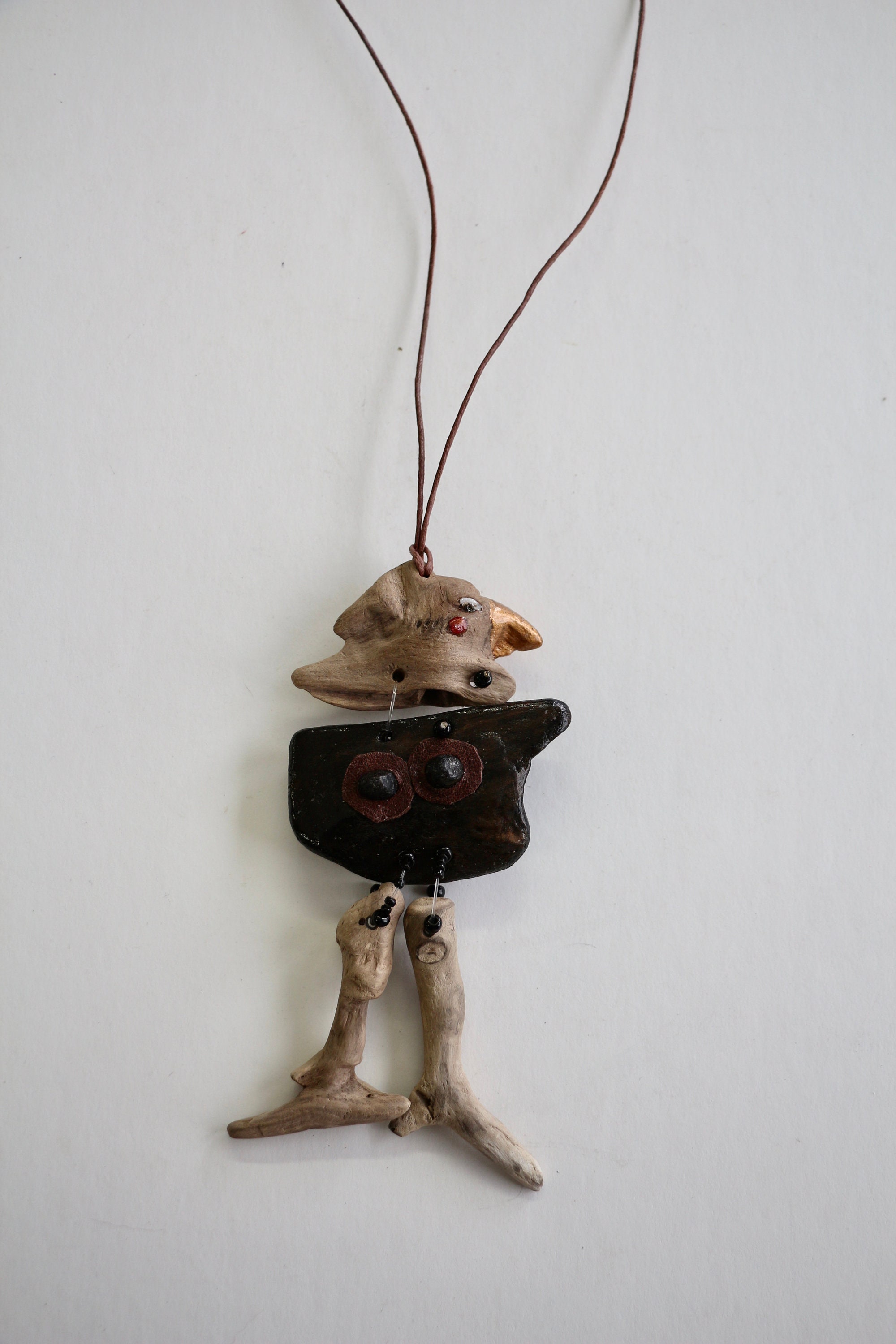 Collar vudú, pieza única (altura 7 cm) - Etsy España