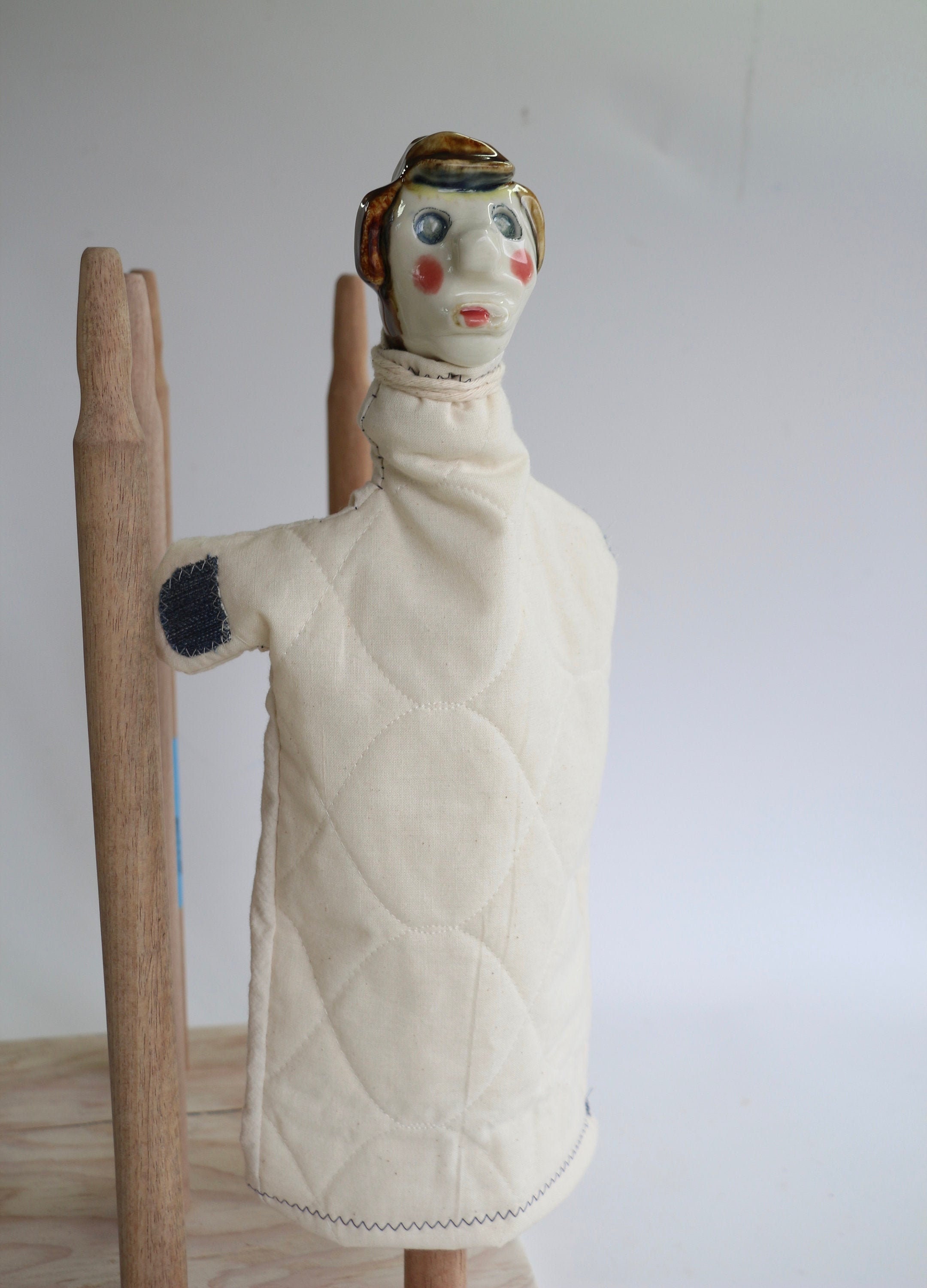 Marionette Hand Puppet Hand Puppet Porcelain Head Fairy - Etsy UK