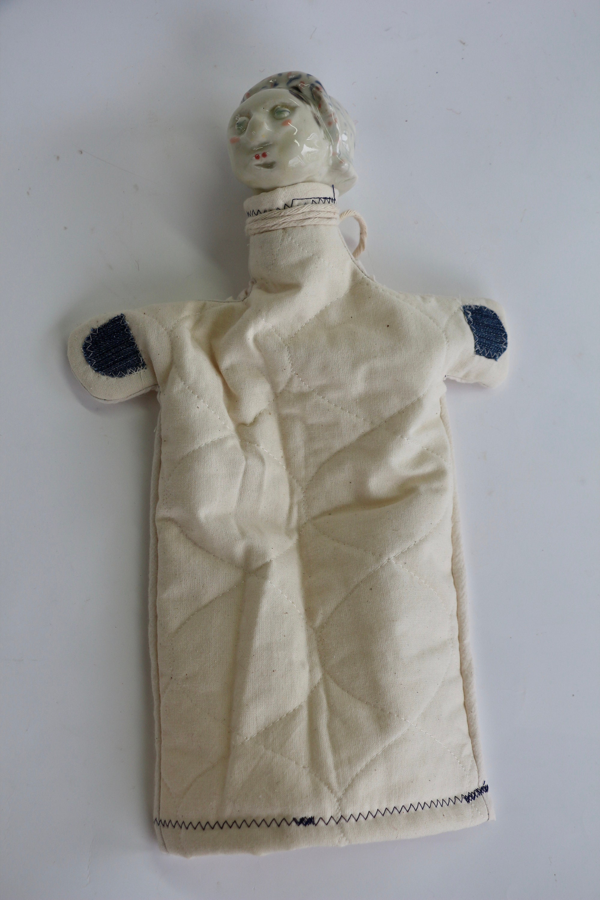 Marionette Hand Puppet Hand Puppet Porcelain Head Fairy - Etsy UK