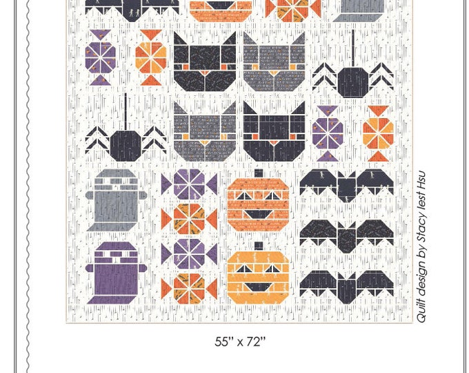 Spooky Sampler Stacy Iest Hsu Quilt Pattern PDF - Etsy