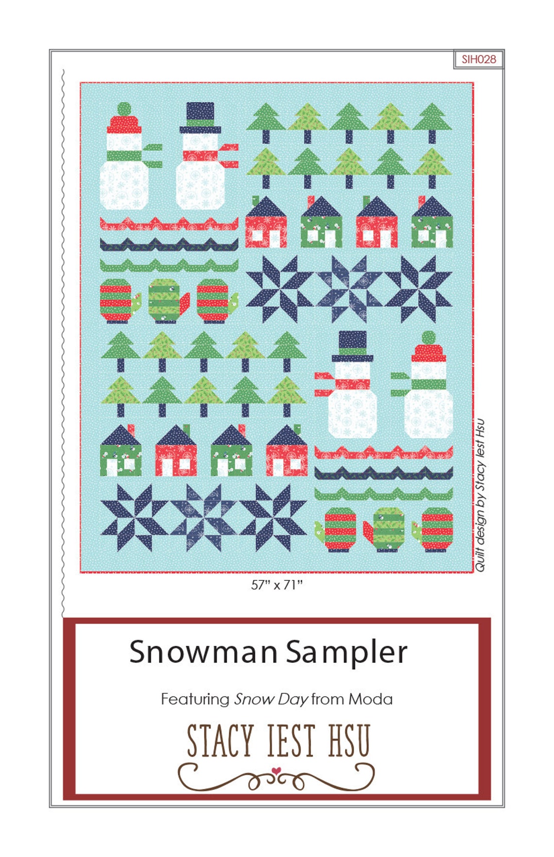 Snowman Sampler Stacy Iest Hsu Quilt Pattern PDF - Etsy