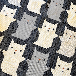 Kitty Says Boo by Stacy Iest Hsu Quilt Pattern PDF - Etsy