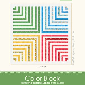 Color Block Stacy Iest Hsu Quilt Pattern PDF - Etsy
