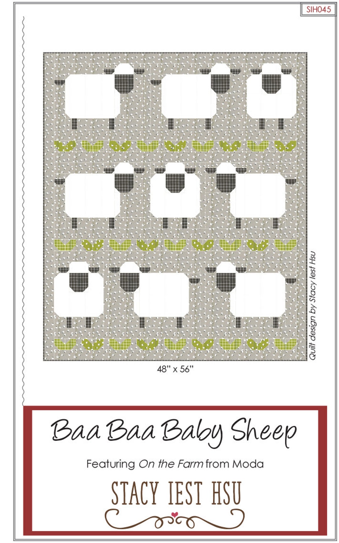Baa Baa Baby Sheep Stacy Iest Hsu Quilt Pattern PDF - Etsy