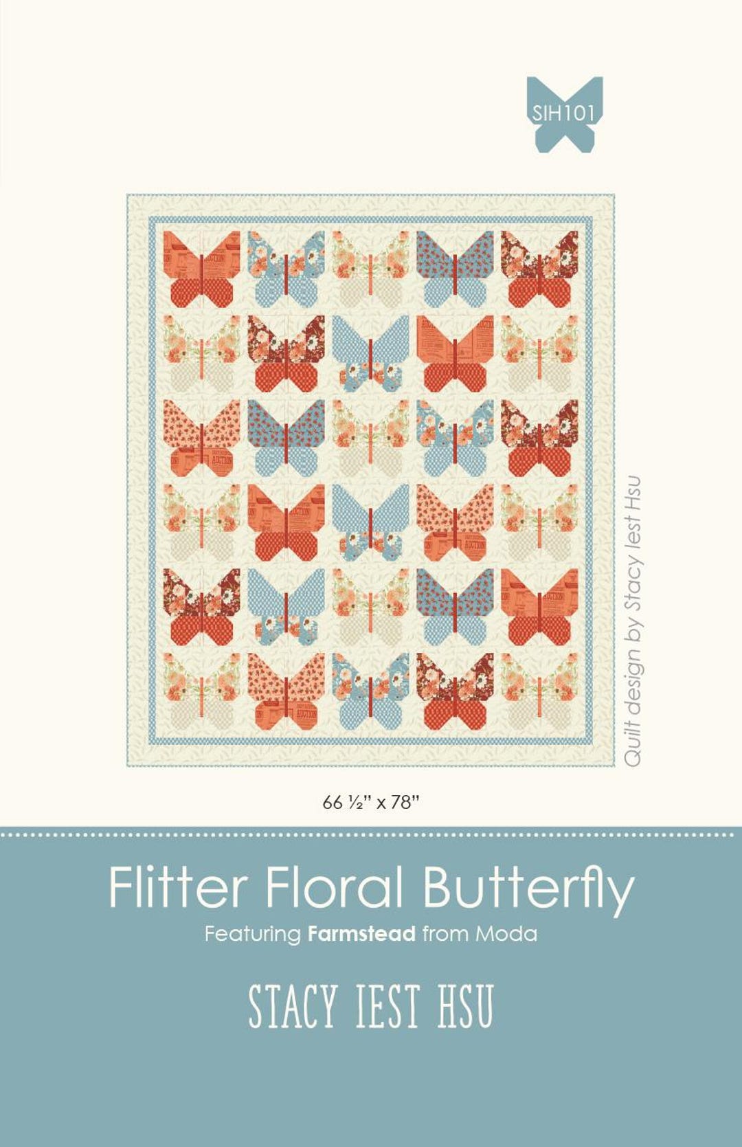 Flitter Floral Butterfly Stacy Iest Hsu Quilt Pattern PDF - Etsy