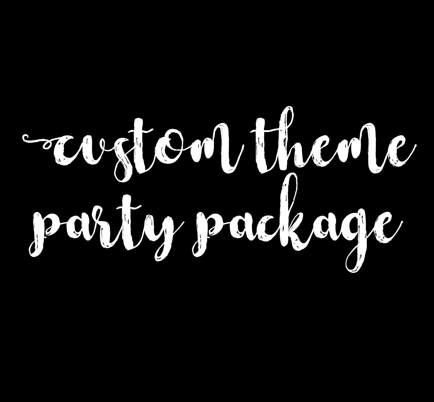 Custom Theme Party Trifecta Package - Etsy