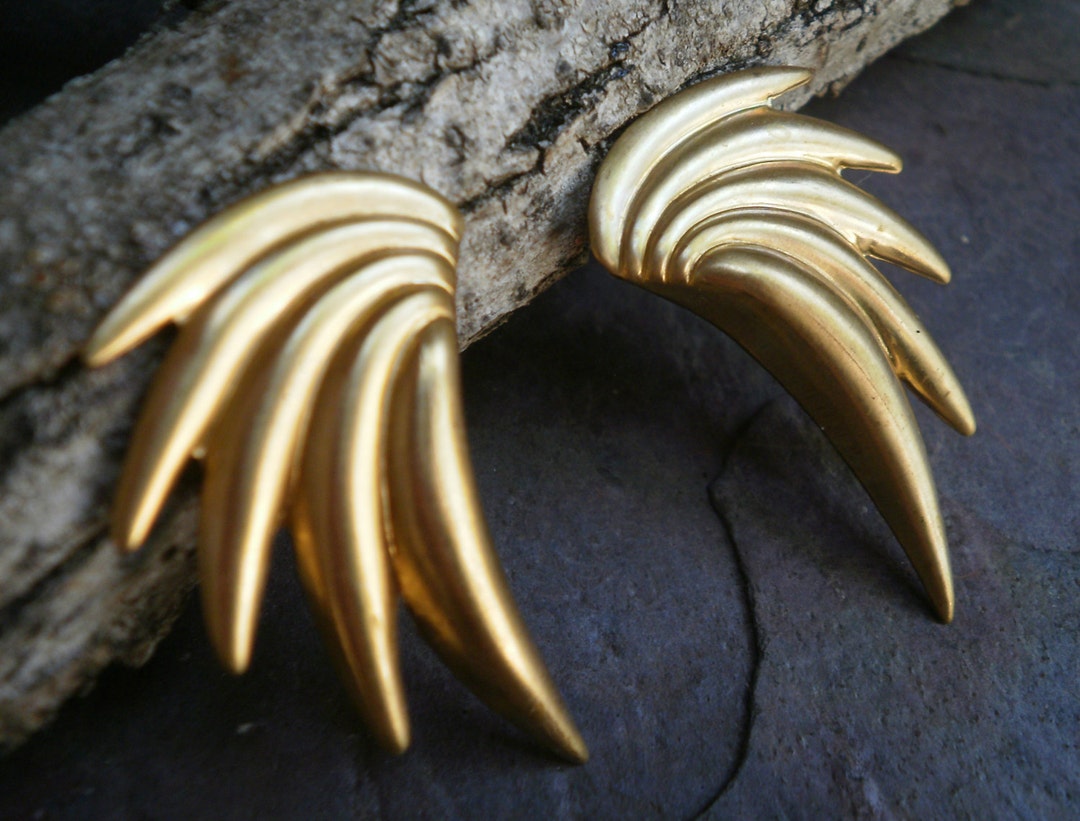 Raw Brass Stamping Small Devils Wings Made in the USA - Etsy