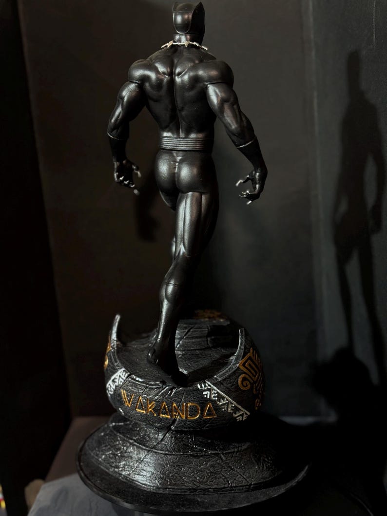 Panther Guardian Custom Statue / Hand Painted - Etsy