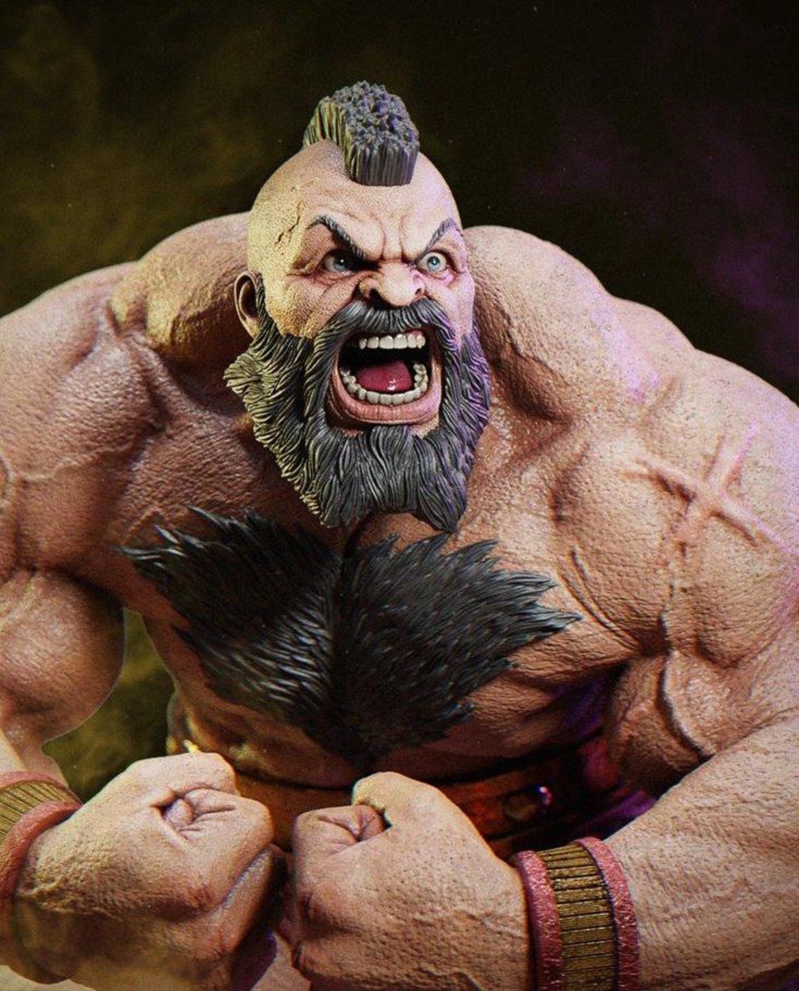 Hand-painted 1/6 Scale Resin Print Figurine – Muscle Grappler With ...