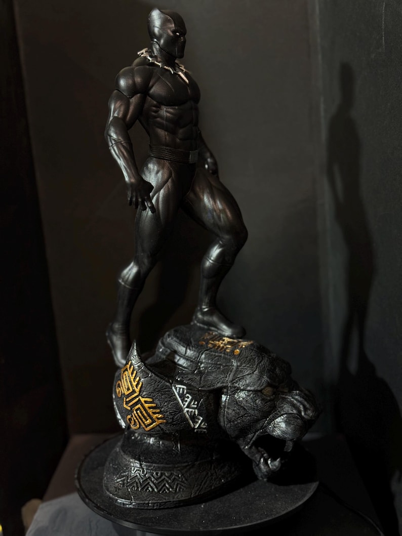 Panther Guardian Custom Statue / Hand Painted - Etsy
