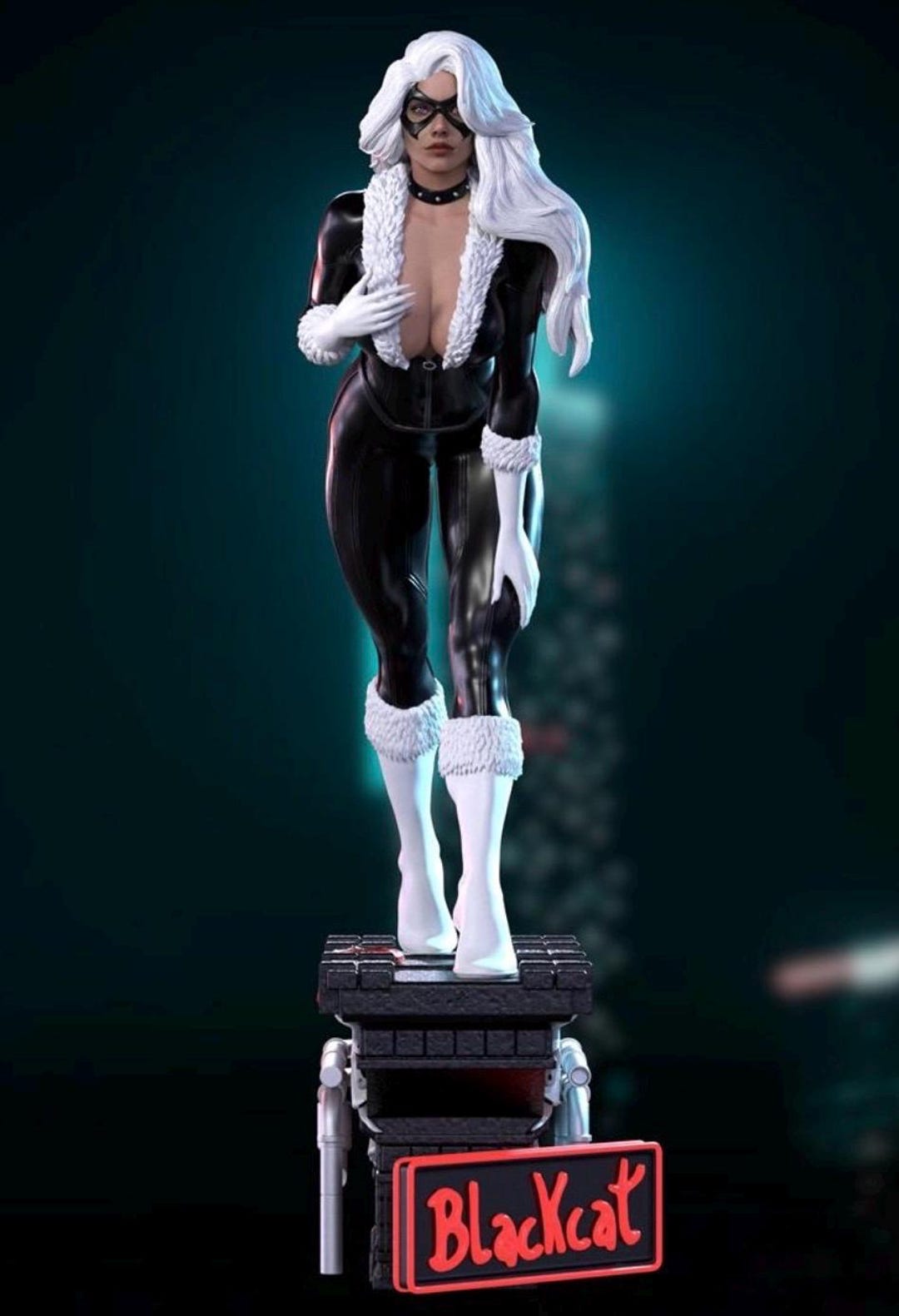 Dark Blackcat Heroine Figure Statue 1/6 Hand Painted - Etsy