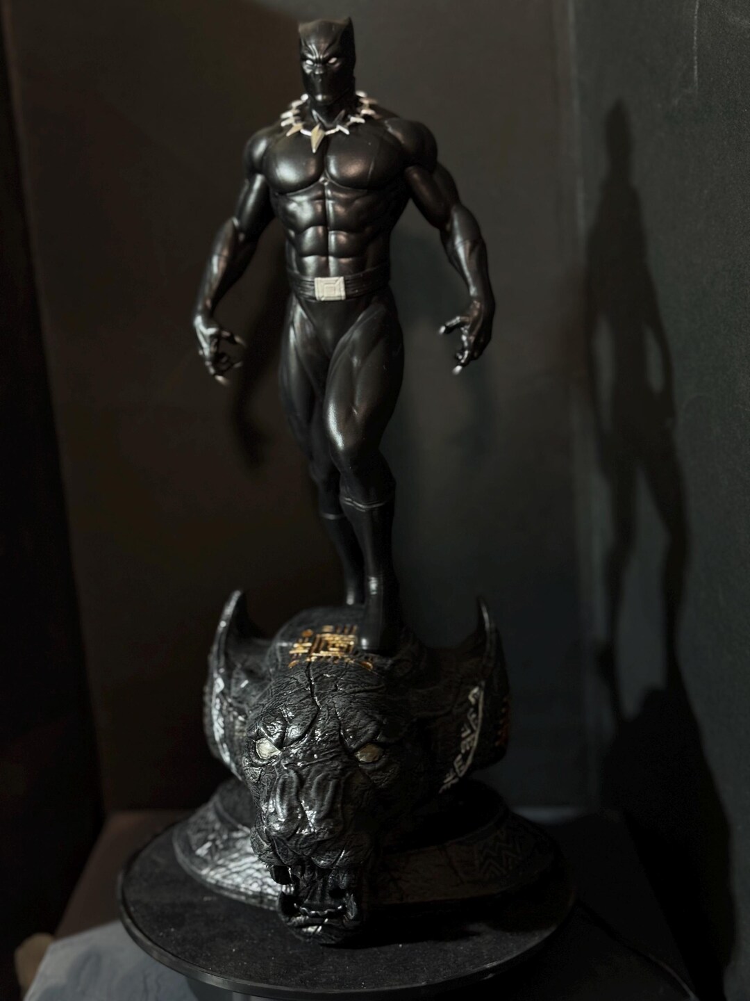 Panther Guardian Custom Statue / Hand Painted - Etsy