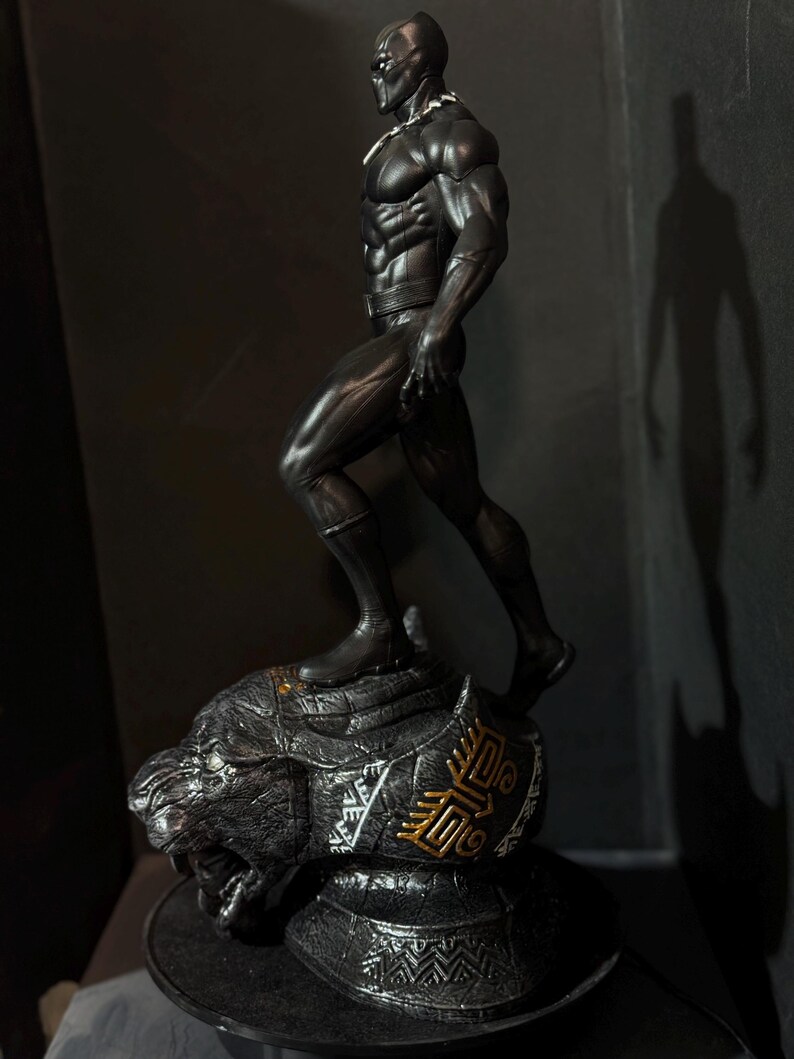 Panther Guardian Custom Statue / Hand Painted - Etsy