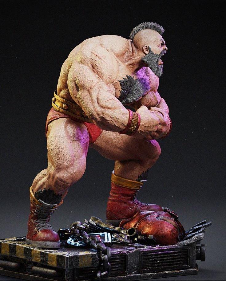 Hand-painted 1/6 Scale Resin Print Figurine – Muscle Grappler With ...