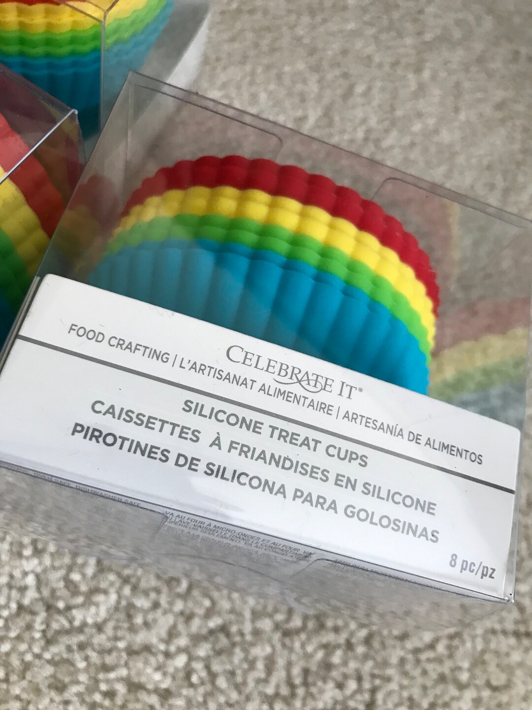 Rainbow Colored Silicone Treat Cups Partyware Party - Etsy