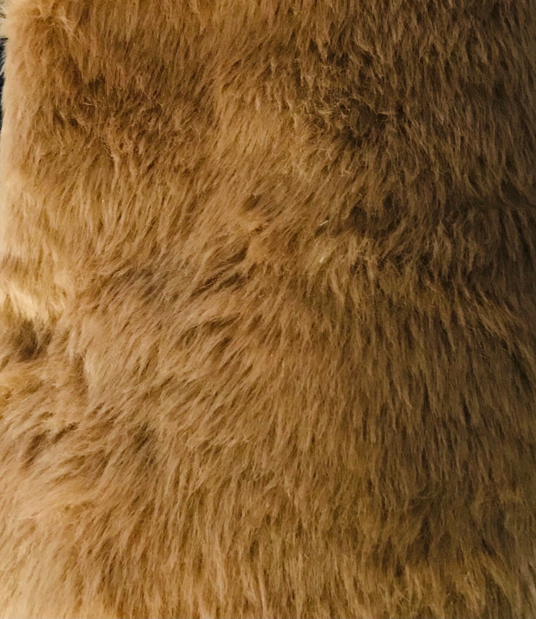 Light Brown, Pale Caramel Faux Fur Destash 22 by 32 Piece Brown Faux ...