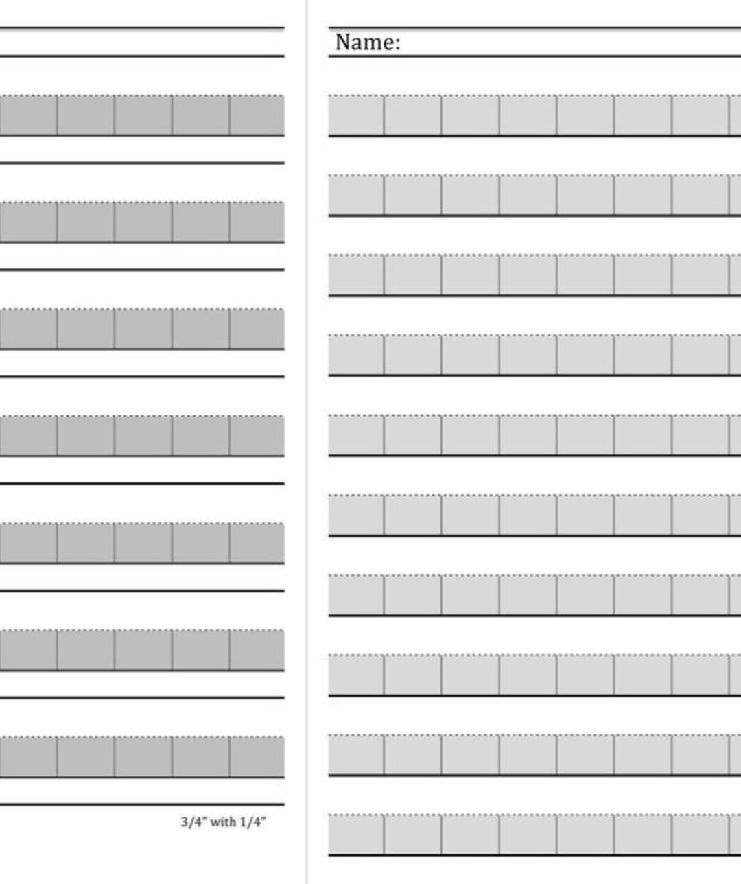 Dyslexia & Dysgraphia Handwriting Practice: Primary Ruled Worksheets ...