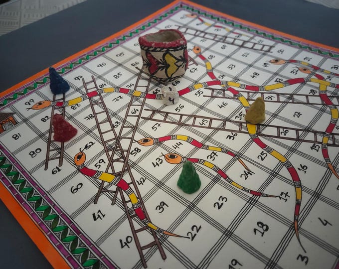 Moksha Patham - Ancient Indian Board Game - Etsy Canada