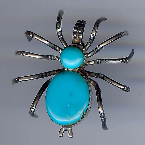 Turquoise Spider - Etsy