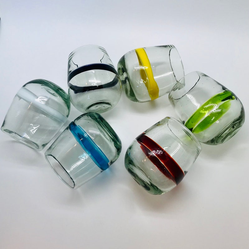 Fun Coloured Drinking Glass - Etsy