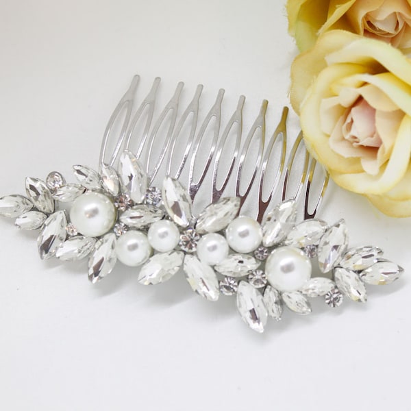 Pearl Hair Comb - Etsy