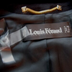 Beautiful louis Féraud Black Wool Fitted Suit, Slit Skirt W/ Cardigan ...